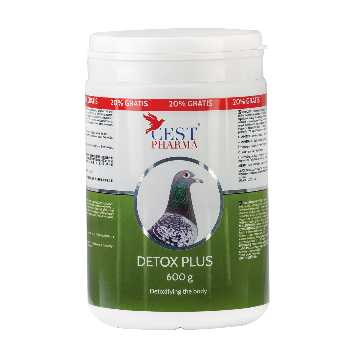 Cest Pharma - Detox Plus - 600g (Chroni układ pokarmowy i oddechowy ...